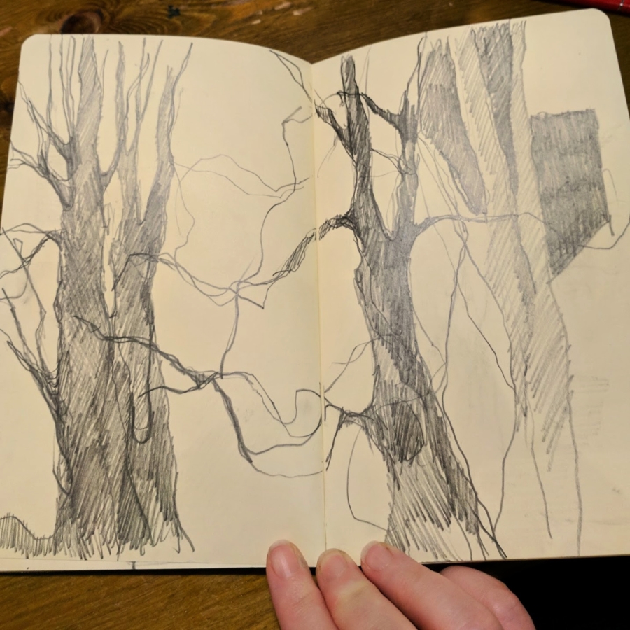 Amongst the towering trees - Process of a painting | Gillian Lee Smith ...